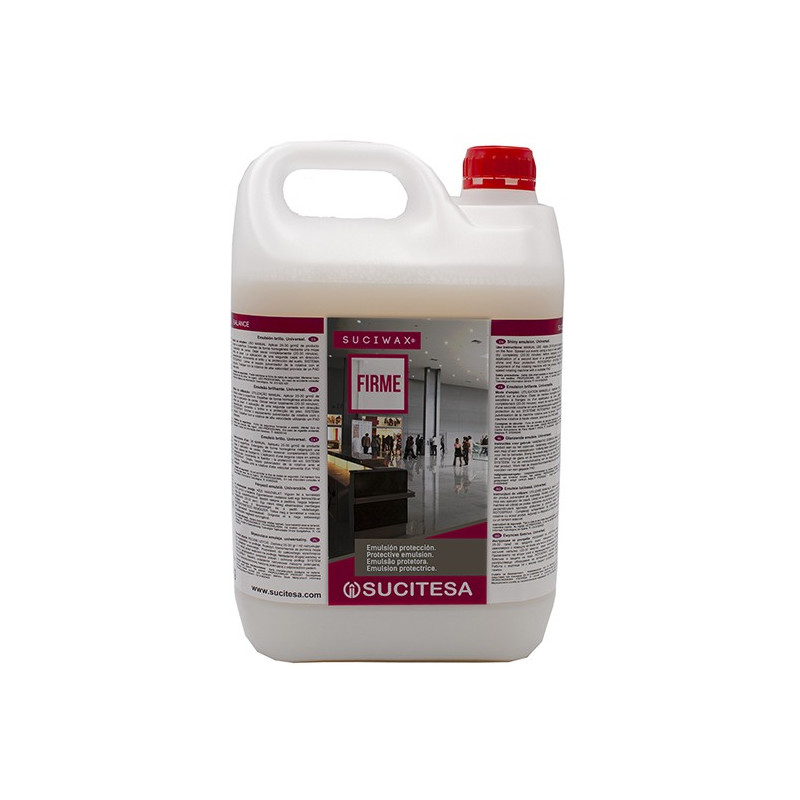 Suciwax firme cera profesional incolora de alto tráfico 5 litros Sucitesa