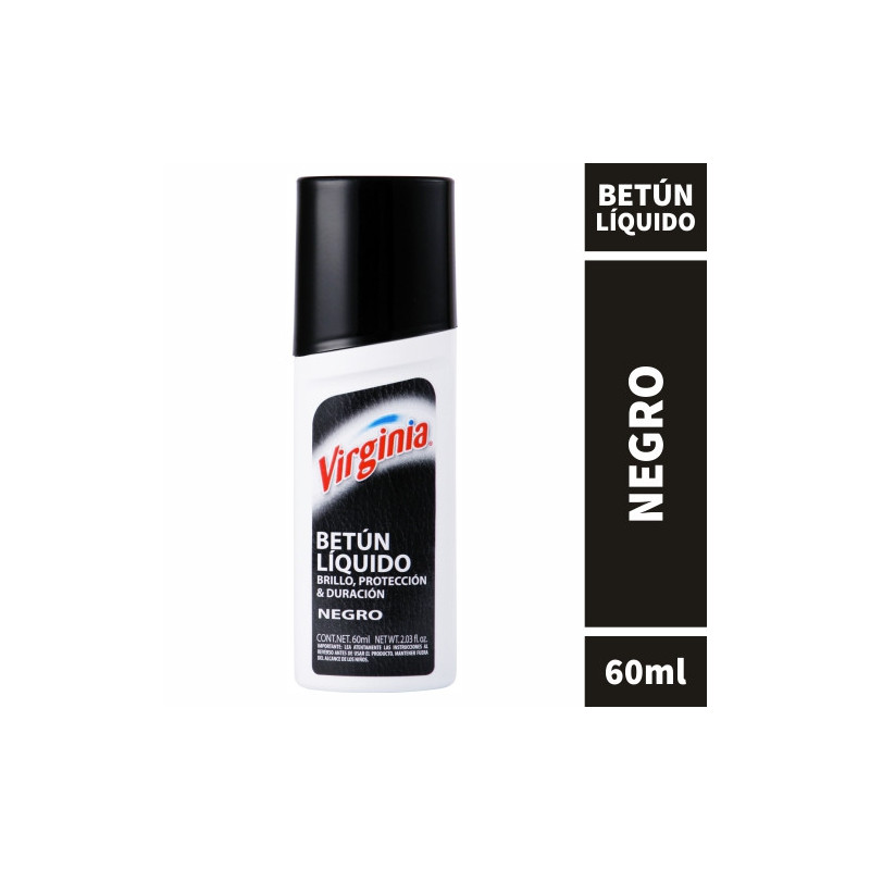Betún líquido negro 60 ml Virginia