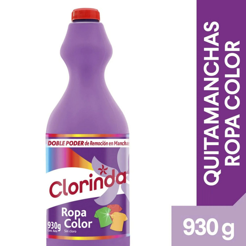 Cloro ropa color clorinda botella de 930 ml