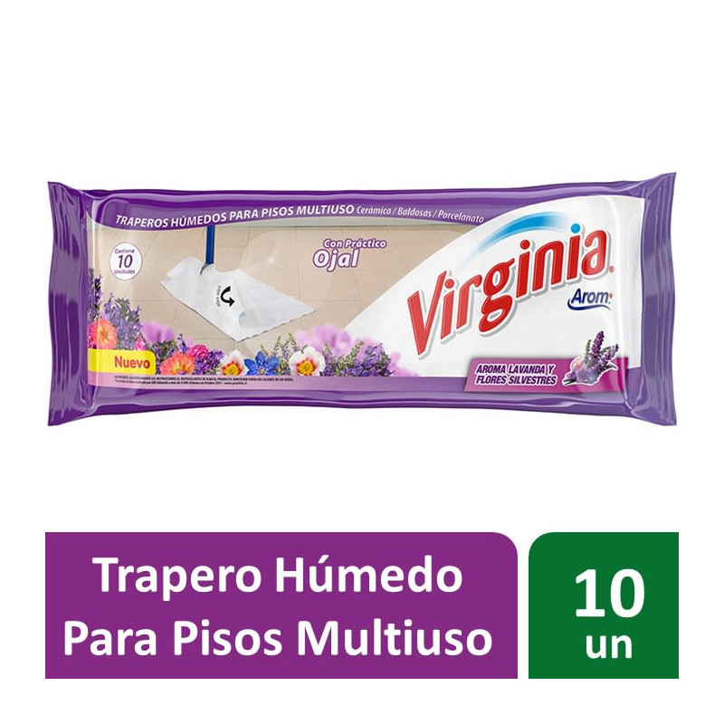 Trapero húmedo para pisos multiuso x 10 unidades Virginia